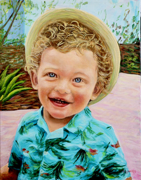 Portrait Commission Grandson (Luca) SOLD – KEN RICHARDS ART